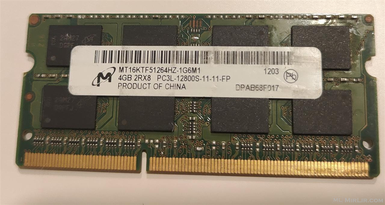 DDR3(4GB)1600MHZ 2RX8 PC3L R... në Prizren | RAM / Memorie Shtesa dhe ...